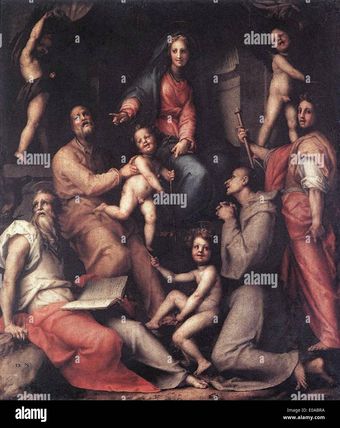 Jacopo da Pontormo Madonna and Child With the Saints Stock Photo - Alamy