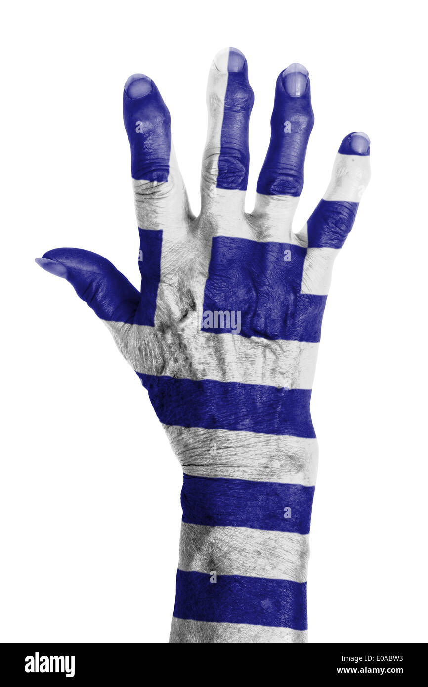 Greece woman flag hi-res stock photography and images - Alamy