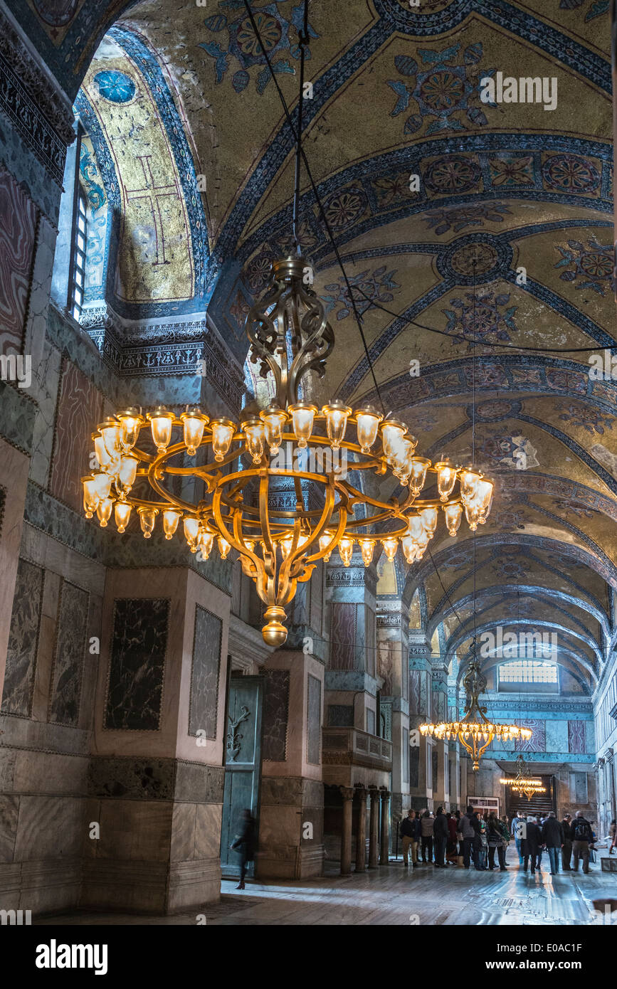 The inner narthax, Aya Sofya, Sultanahmet, Istanbul, Turkey Stock Photo ...