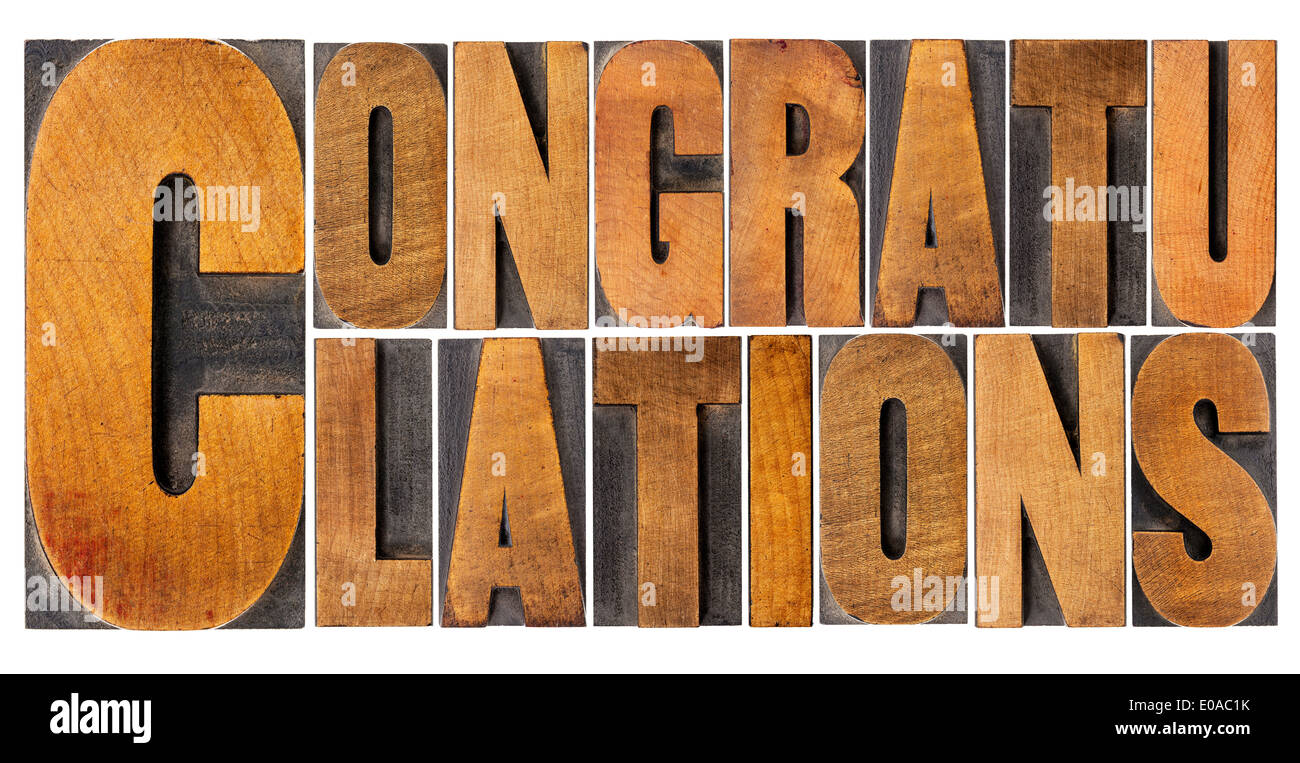 Congratulations word collage hi-res stock photography and images - Alamy