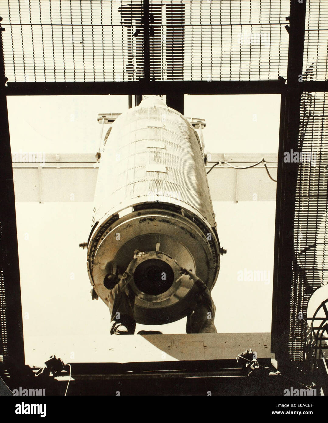 This glossy photo depicts the work of Thiokol Chemical, known for its ...