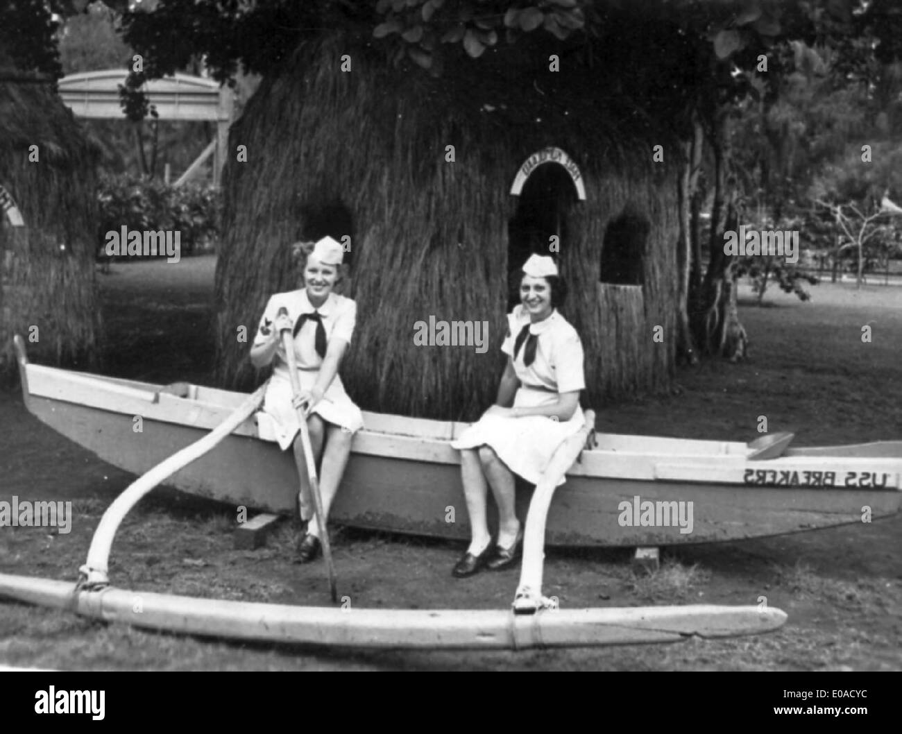 This image captures Zilda Decarlo and Jerry, with their boat in Hawaii ...