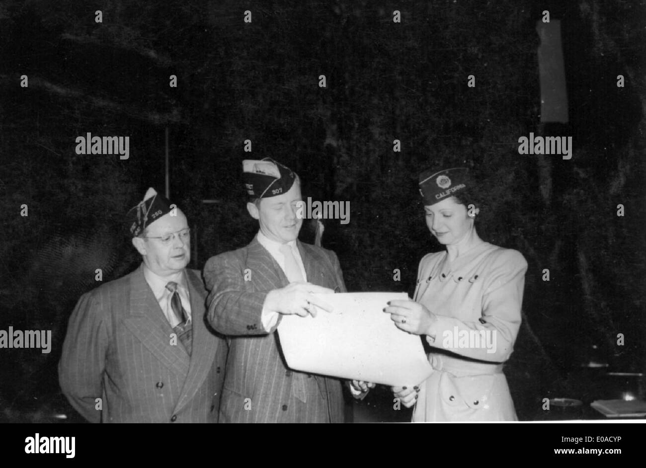 This photograph features Zilda Decarlo with members of the American ...