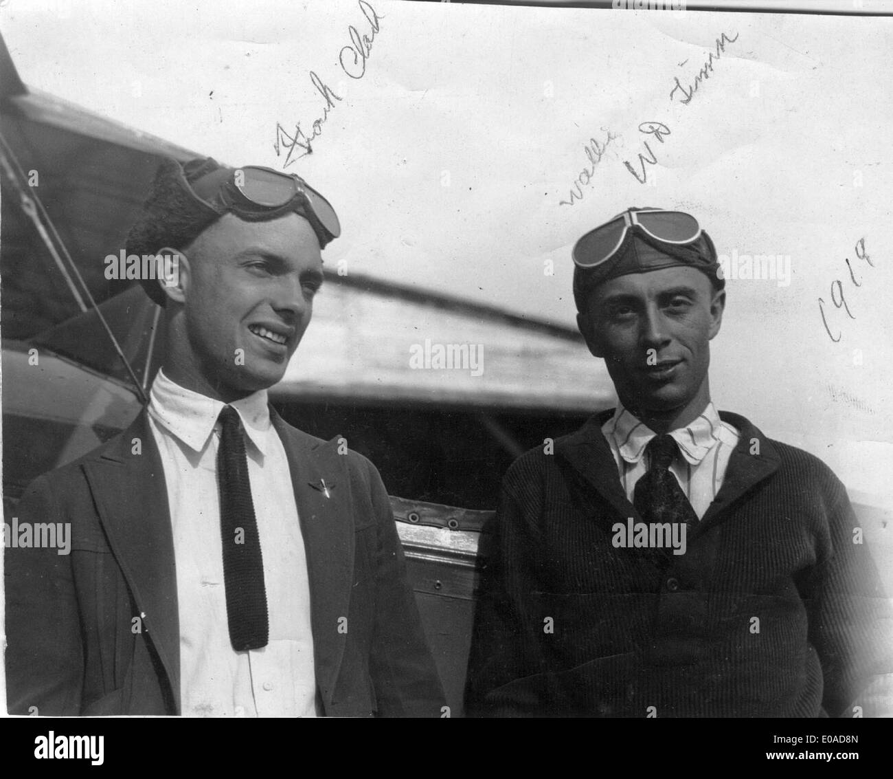This 1919 photo features Frank Clark and Wally Timm, two notable ...
