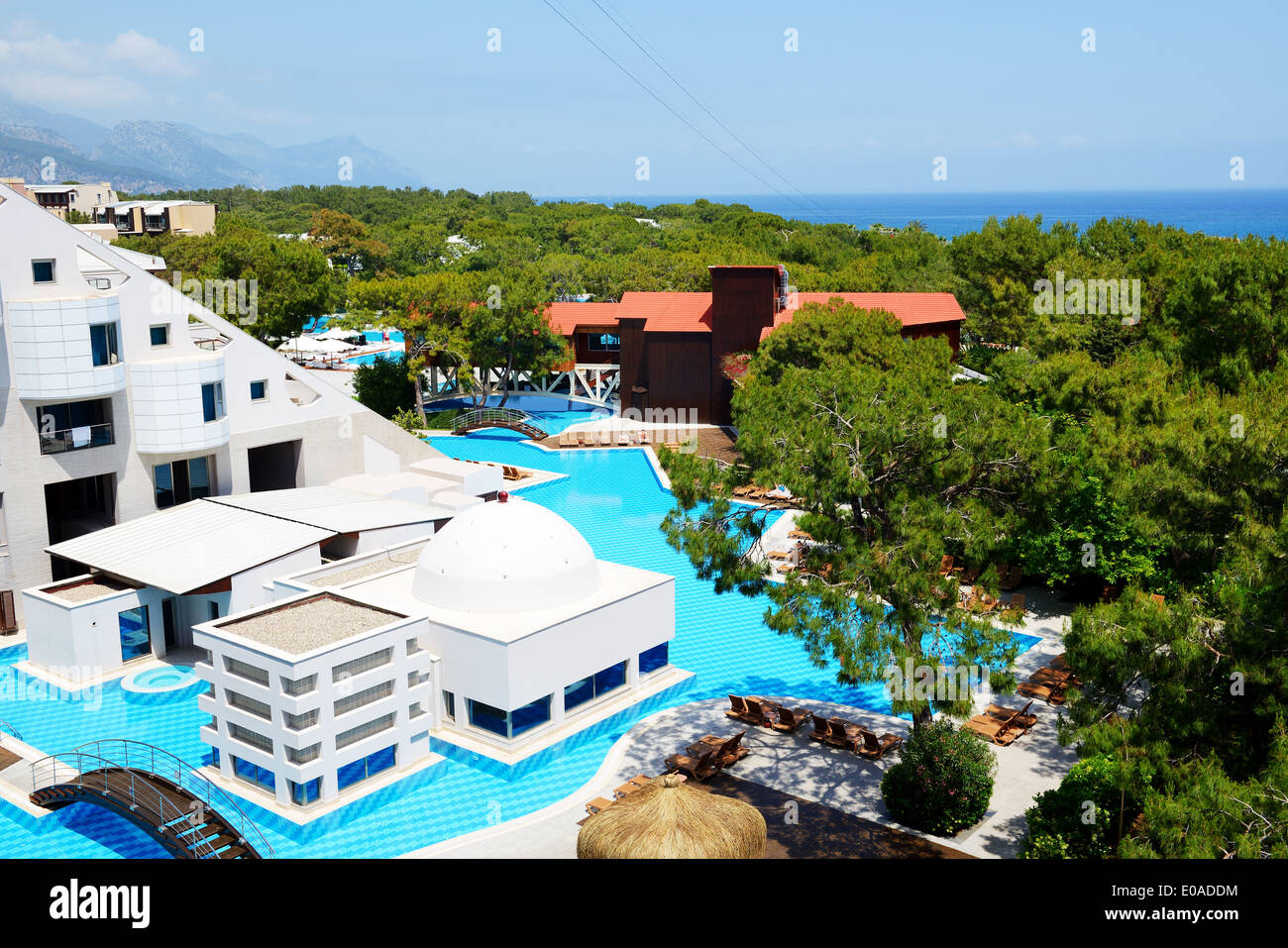 Swimming pool at luxury hotel, Antalya, Turkey Stock Photo - Alamy