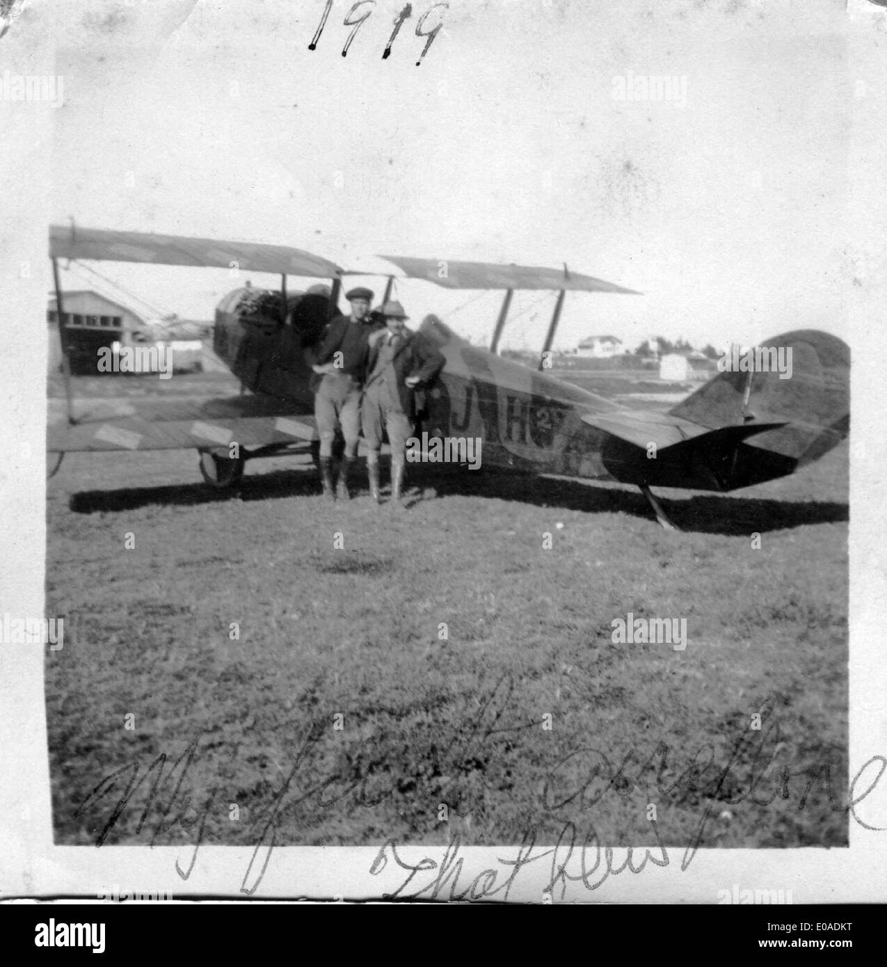 This photo captures Jim Hester with his first airplane, the Curtiss ...