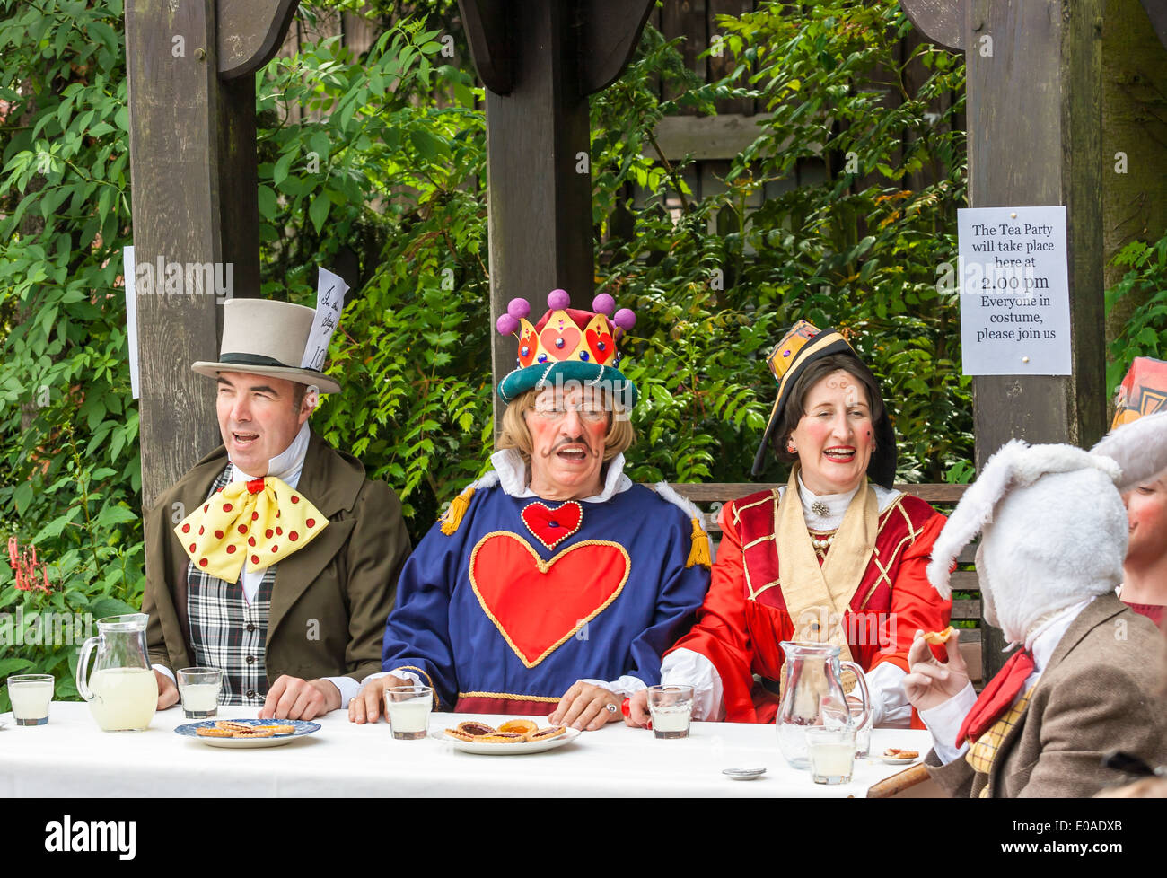 UK, Telford, England 21st July 2012. Actors performing, The mad hatters ...