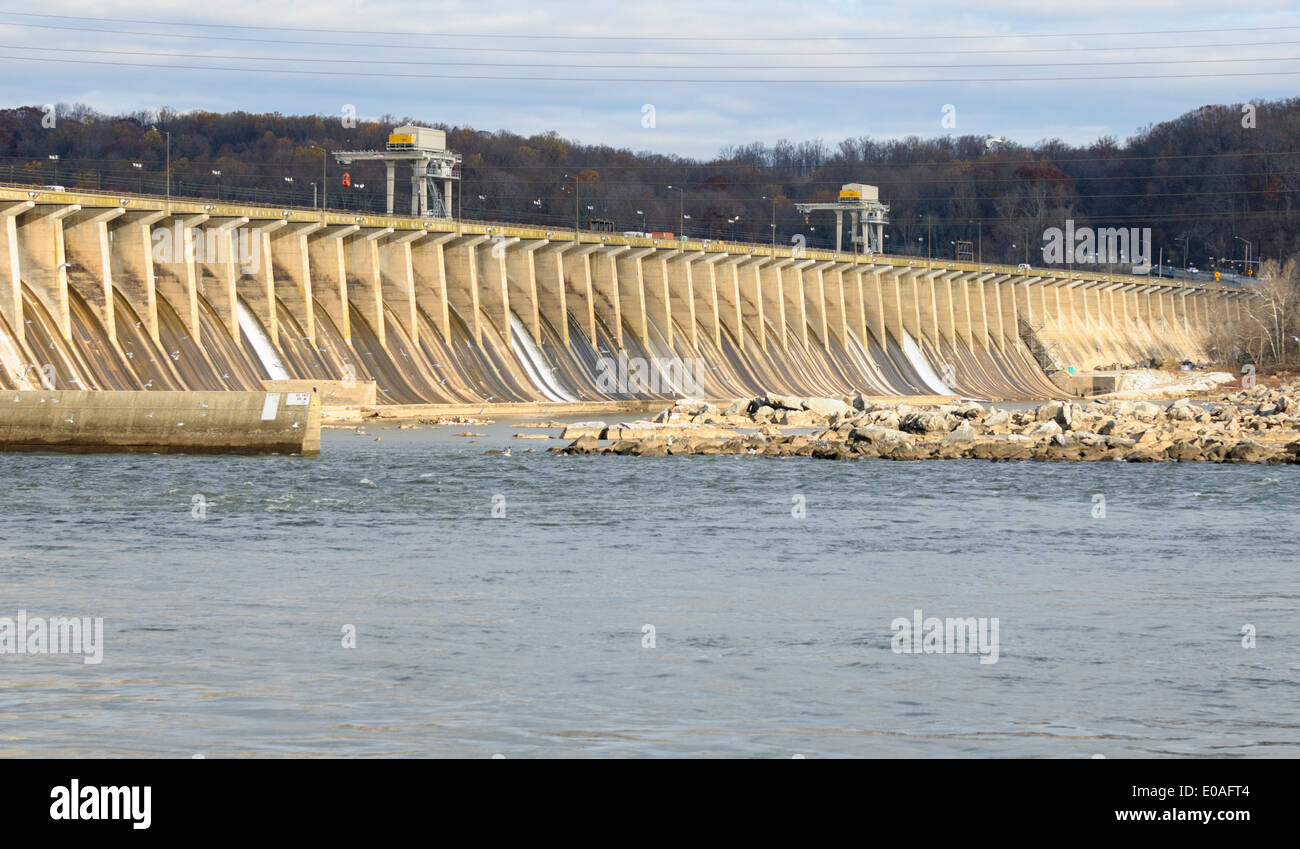 Conowingo Dam on the Susquehanna River in Maryland, USA Stock Photo - Alamy