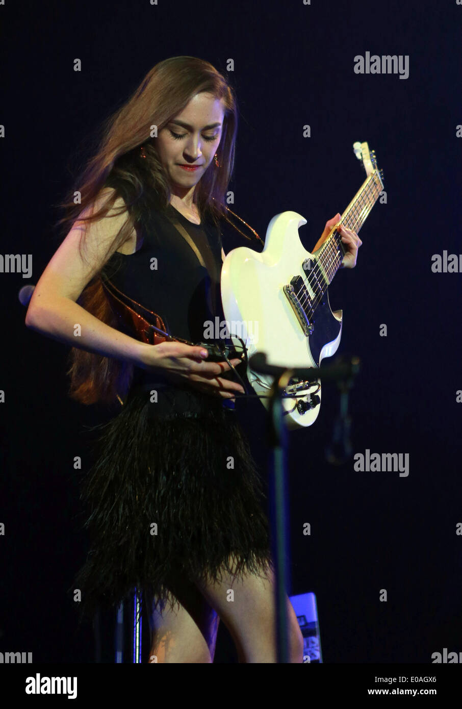 Frankfurt, Germany. 4th May, 2014. French singer Nina Attal sings ...