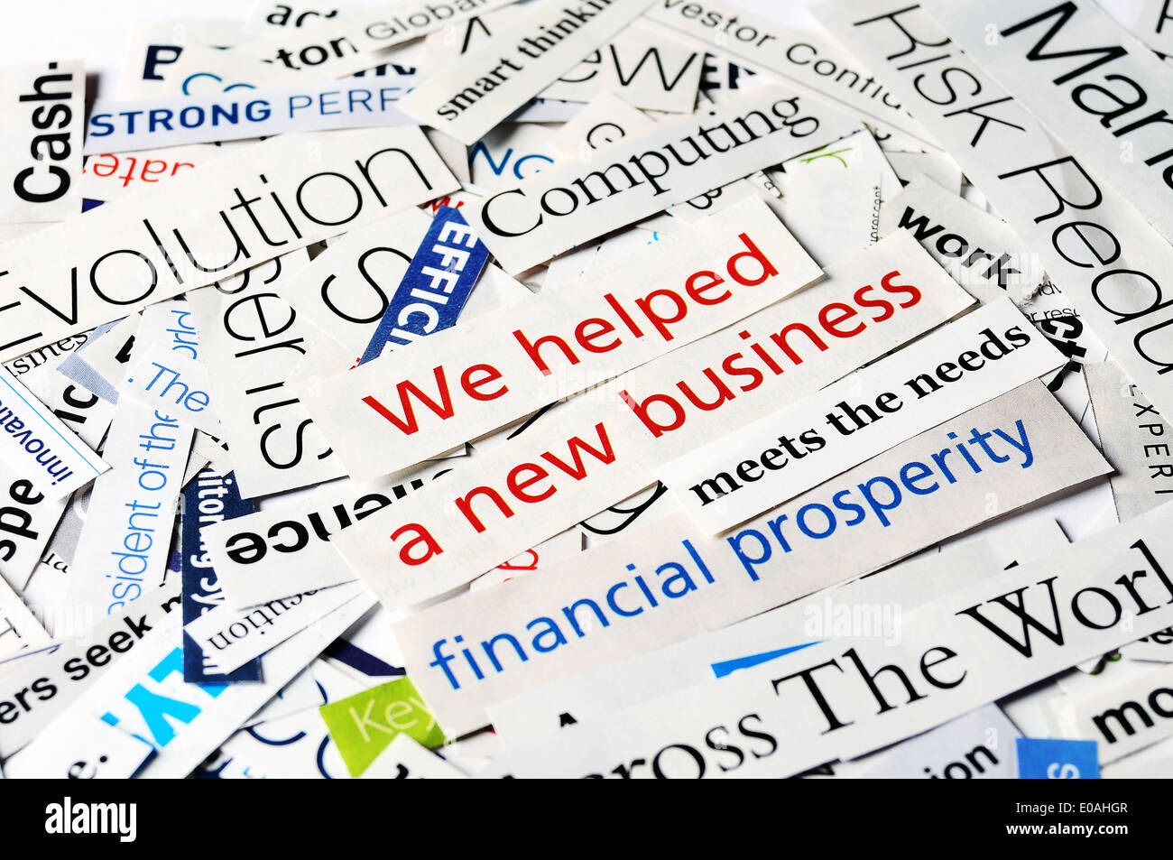 Newspaper headline collage hi-res stock photography and images - Alamy