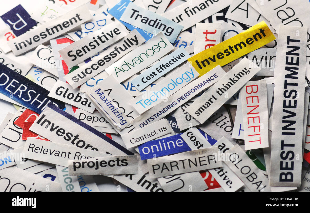 Good news headline collage hi-res stock photography and images - Alamy