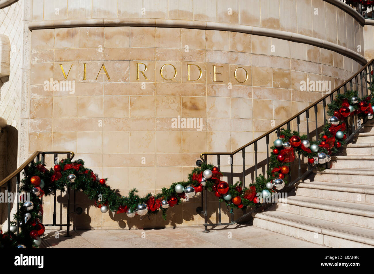 Via Rodeo at Christmas, Beverly Hills, Los Angeles, California, USA ...
