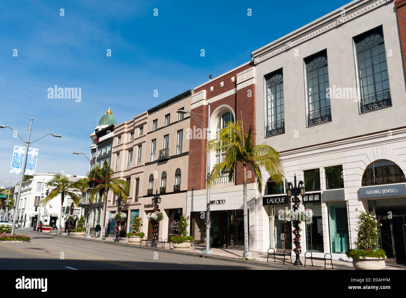 Rodeo Drive, Beverly Hills, Los Angeles, California, USA Stock Photo ...