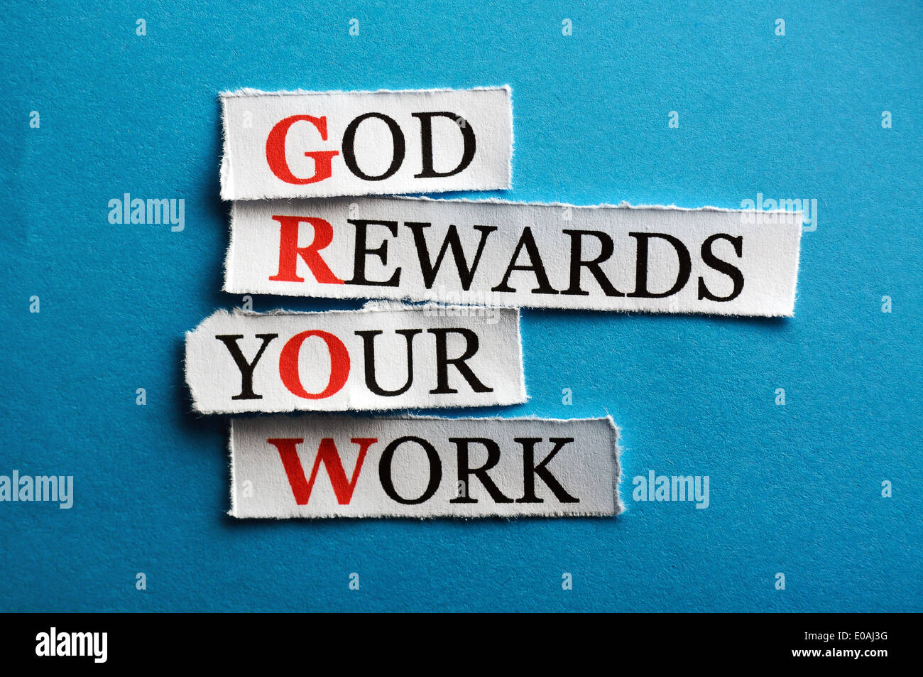 grow acronym in business concept, words on cut paper hard light Stock ...