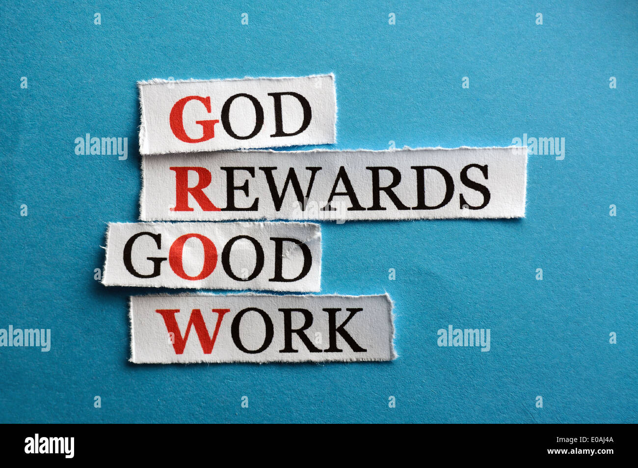 grow acronym in business concept, words on cut paper hard light Stock ...