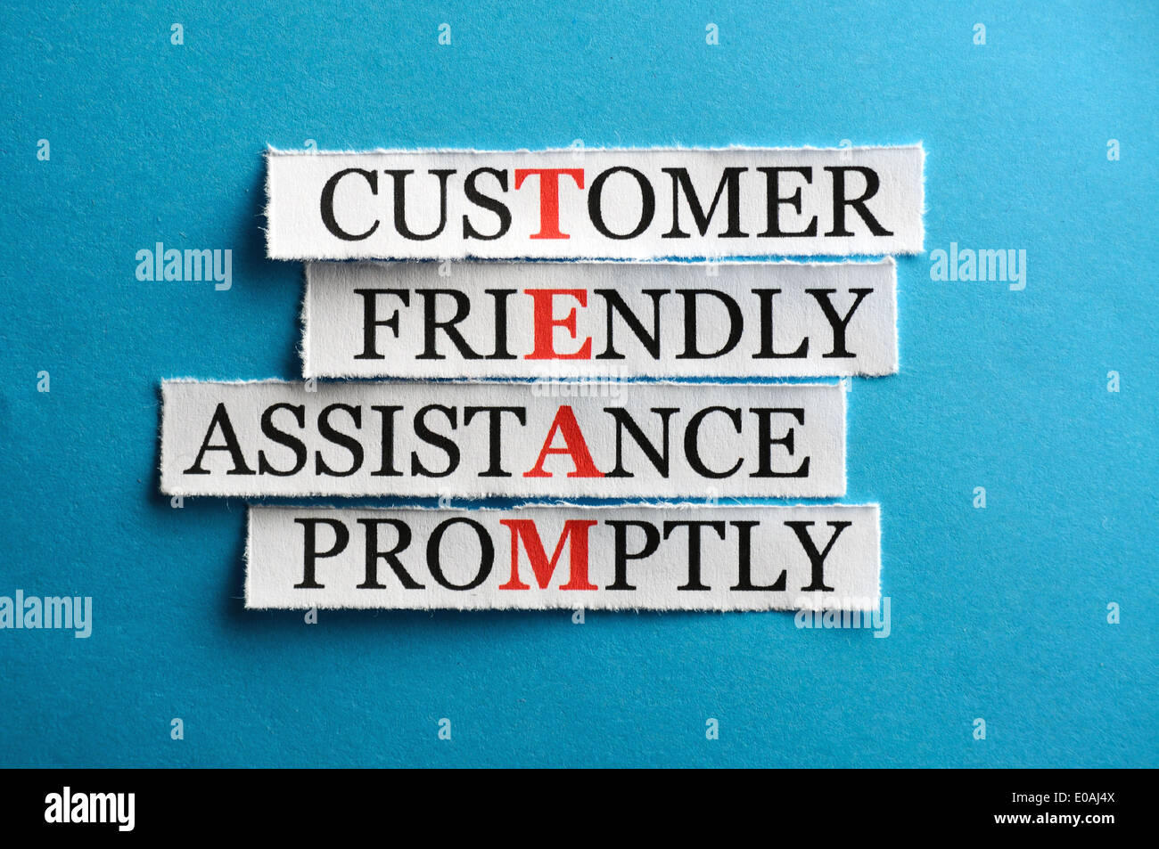 team acronym in business concept, words on cut paper hard light Stock ...