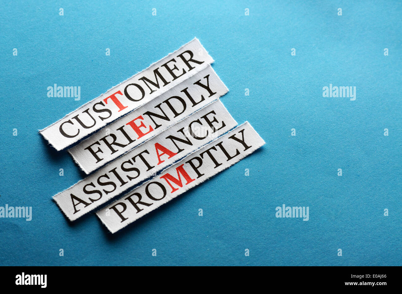 team acronym in business concept, words on cut paper hard light Stock ...