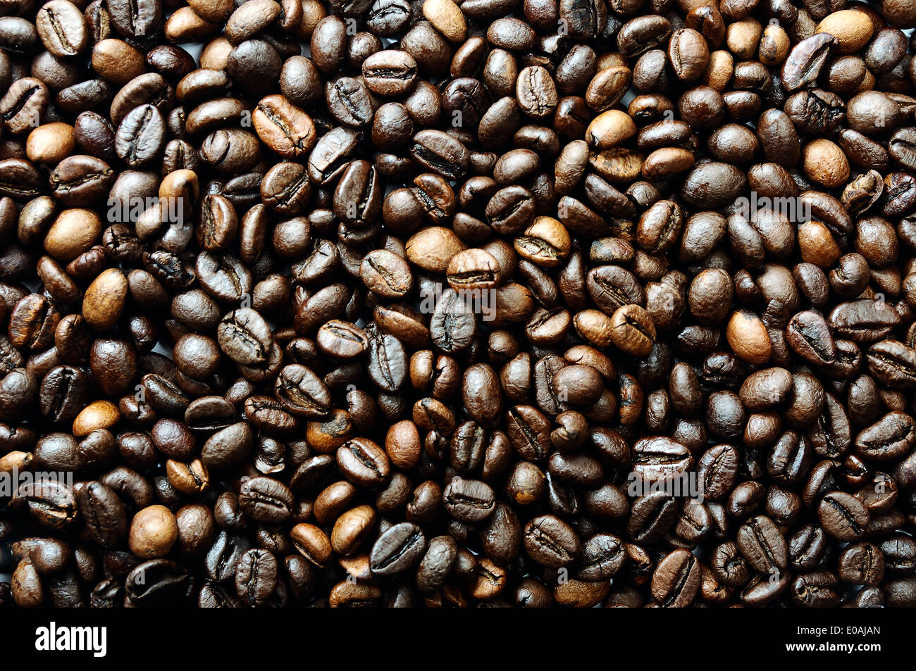 close up of coffee beans texture or background Stock Photo - Alamy