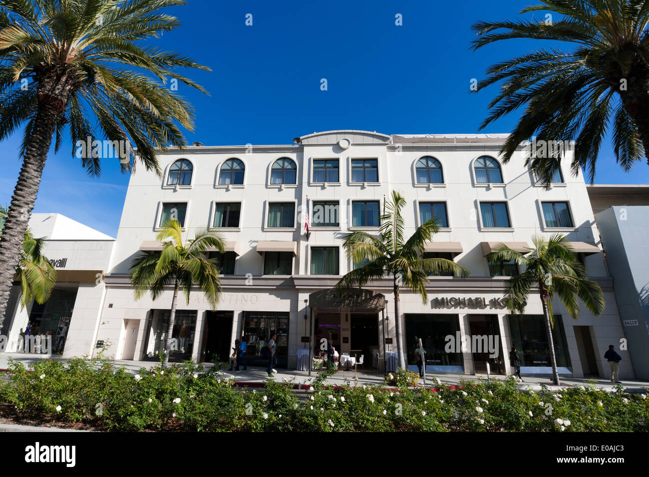 Rodeo Drive, Beverly Hills, Los Angeles, California, USA Stock Photo ...