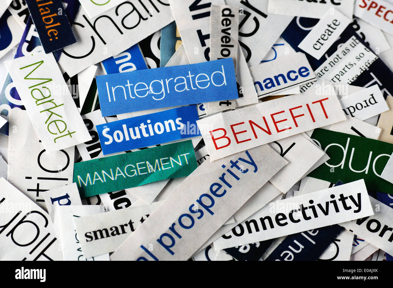 collage of paper headlines about the world economy Stock Photo - Alamy