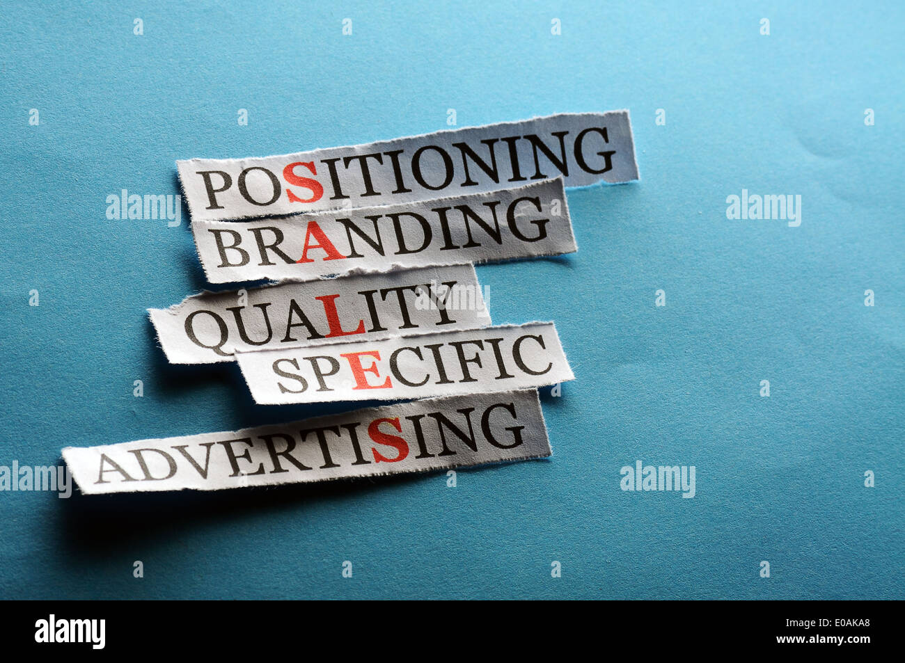 Sales acronym in business concept, words on cut paper hard light Stock ...