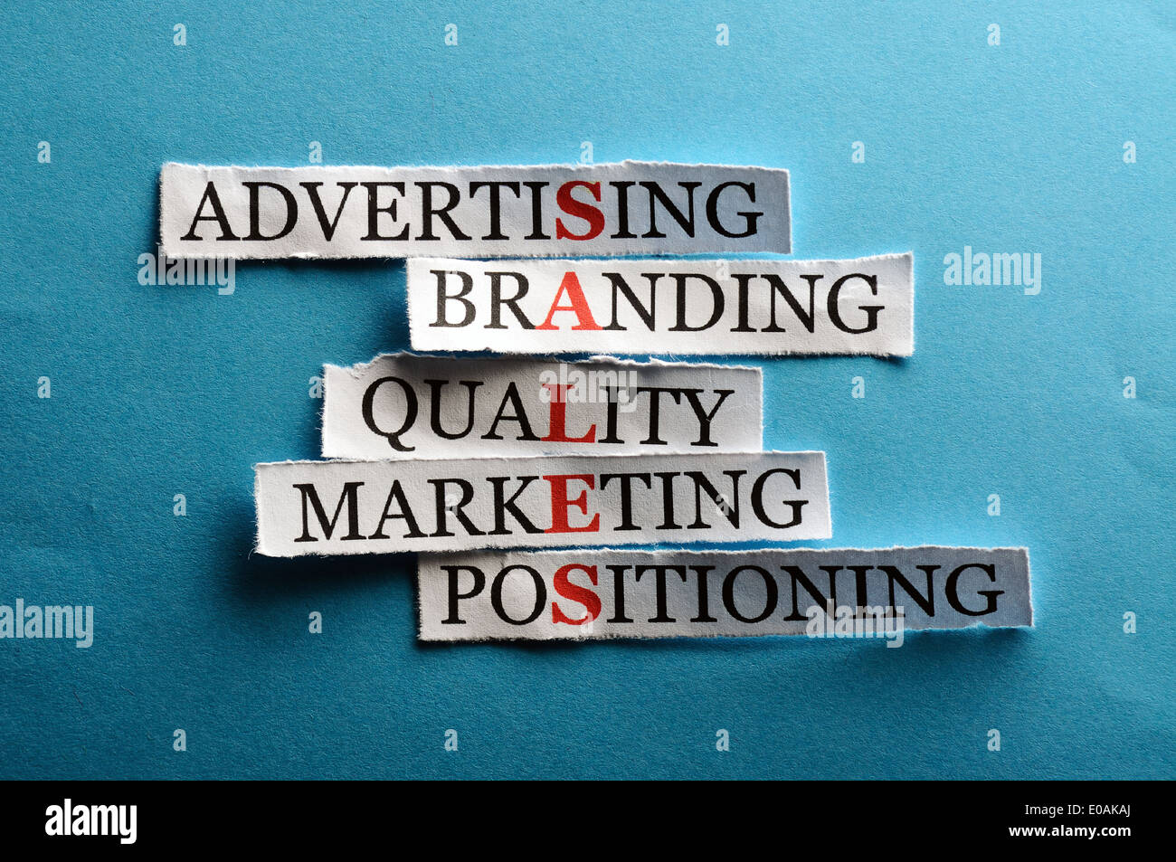 Sales acronym in business concept, words on cut paper hard light Stock ...