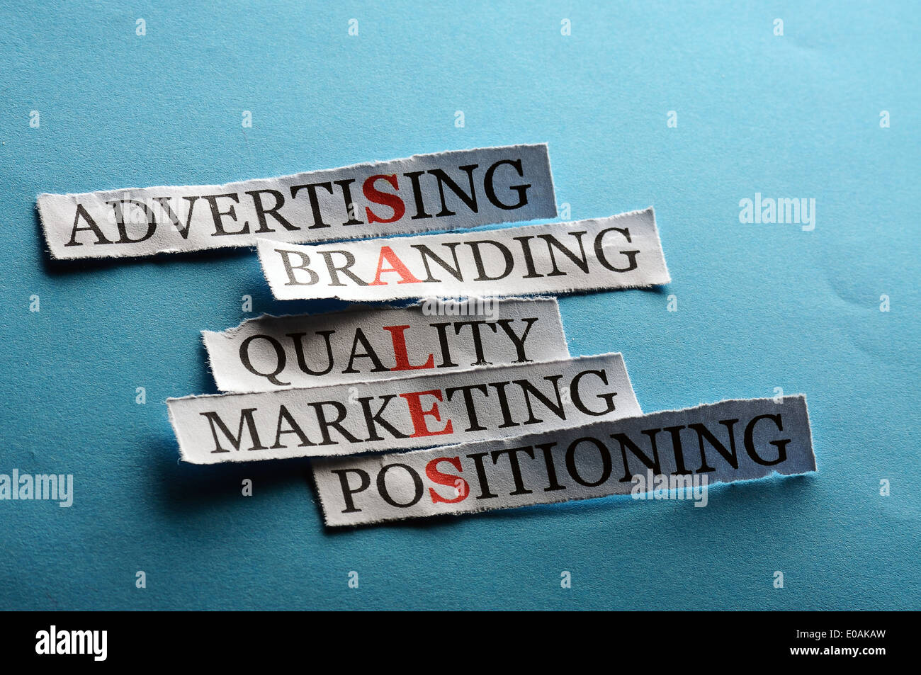 Sales acronym in business concept, words on cut paper hard light Stock ...