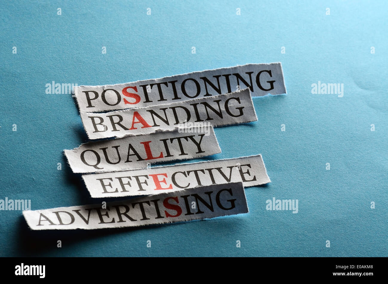 Sales acronym in business concept, words on cut paper hard light Stock ...