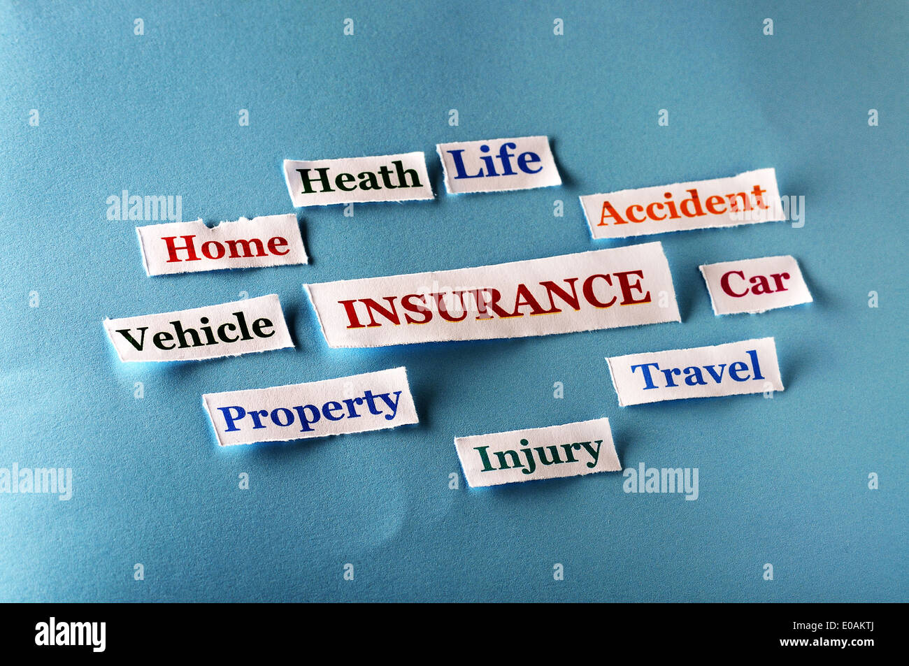 Insurance word cloud hi-res stock photography and images - Alamy