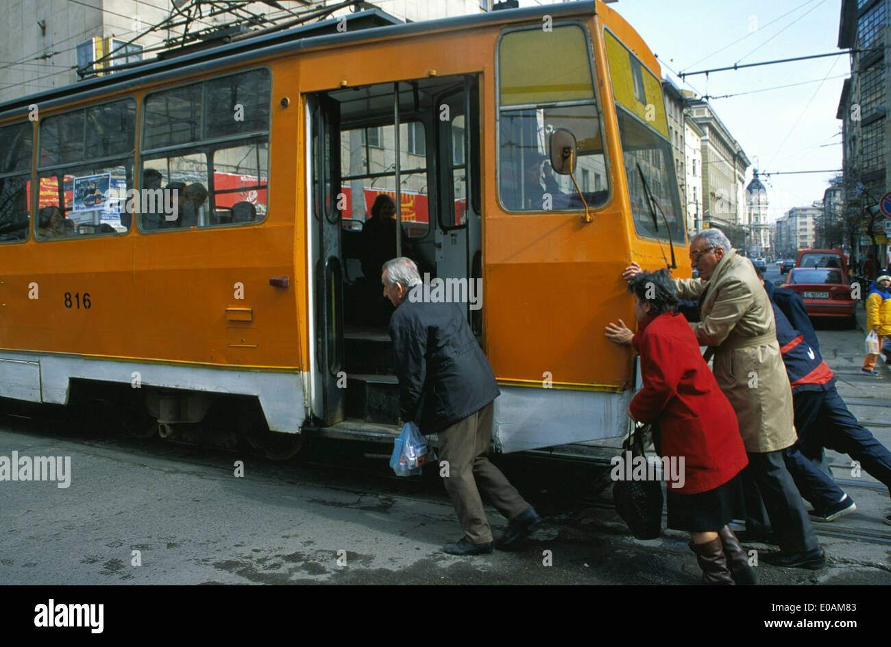 Broken tram hi-res stock photography and images - Alamy