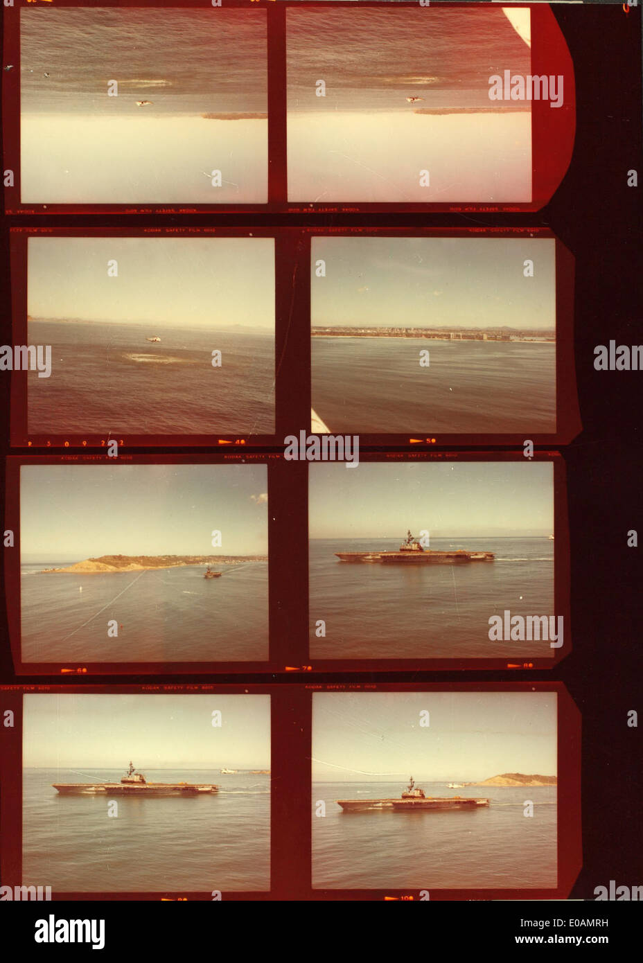 This image shows a carrier ship in San Diego Bay, a key location for U ...