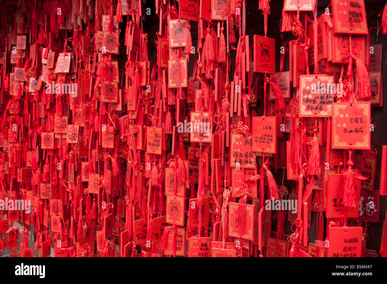 Lucky prayer tokens, Confucius Temple, Jianshui, Yunnan, China Stock ...