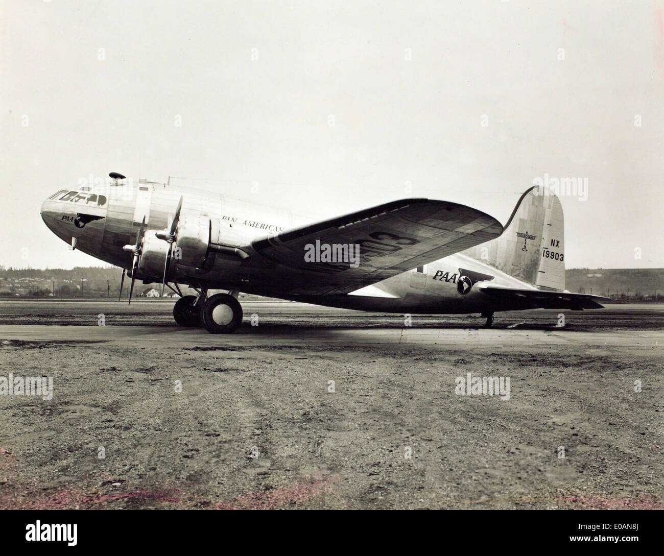 Pan airplane airways historic airplane hi-res stock photography and ...