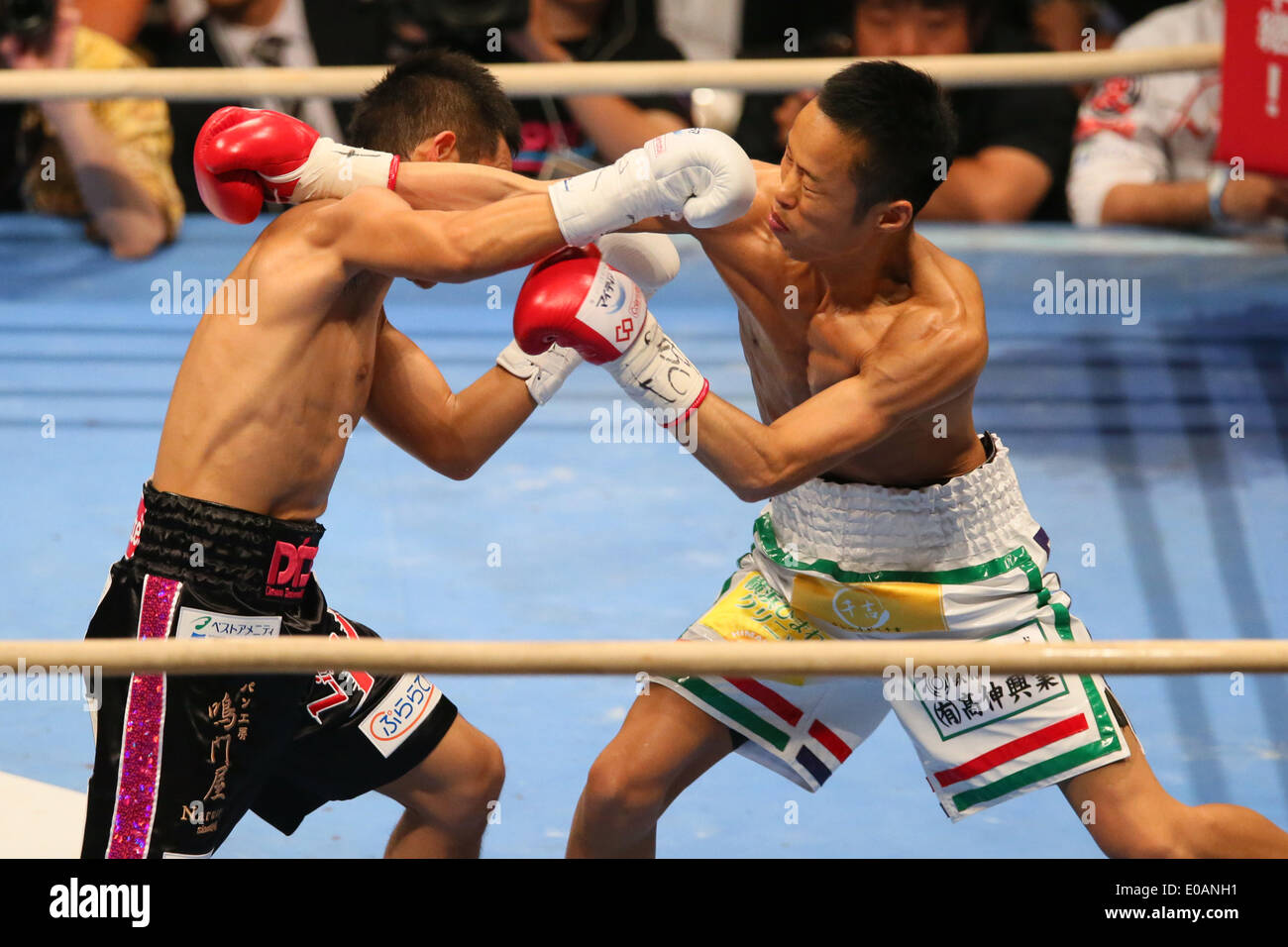 Osaka, Japan. 7th May, 2014. (L-R) Katsunari Takayama (JPN), Shin Ono ...