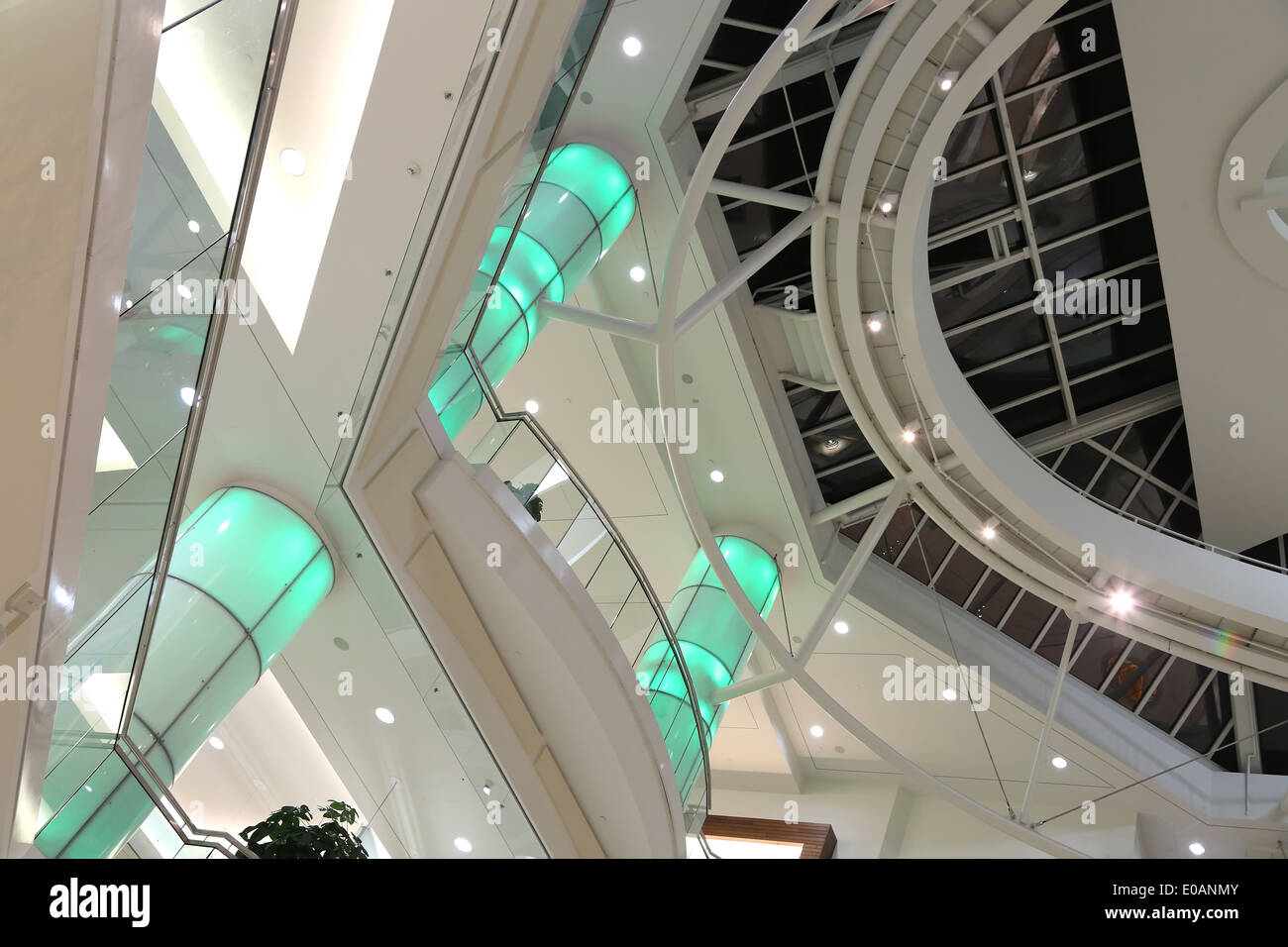 The mall hall of round ceiling Stock Photo - Alamy