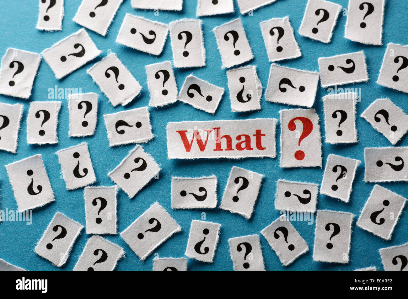 Question on cut paper hi-res stock photography and images - Alamy
