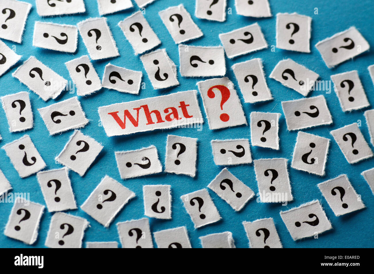 Question on cut paper hi-res stock photography and images - Alamy