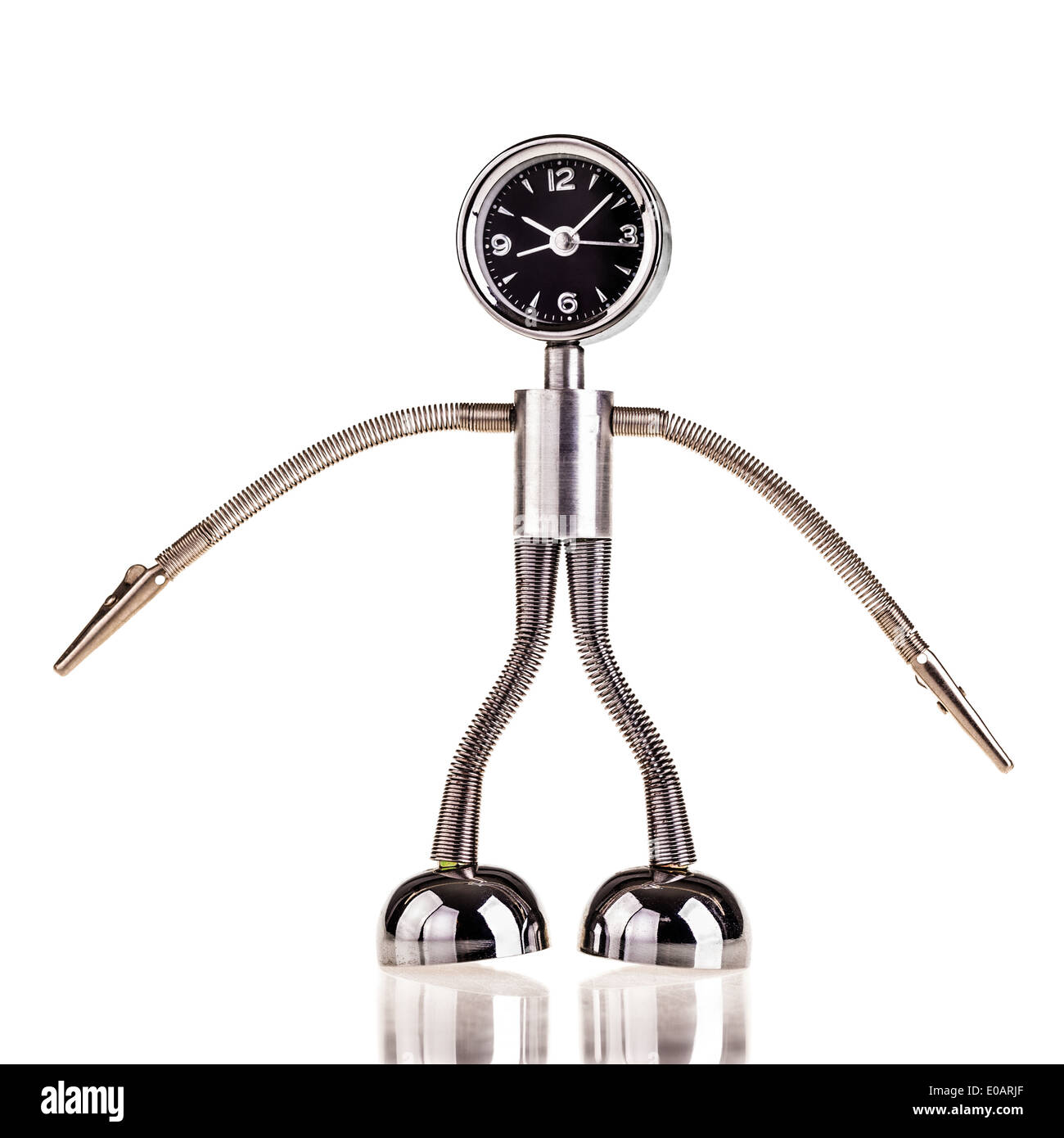 Robot clock time concept work toy hi-res stock photography and images ...