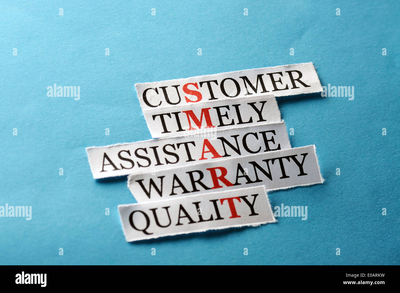 Smart acronym in business concept, words on cut paper hard light Stock ...