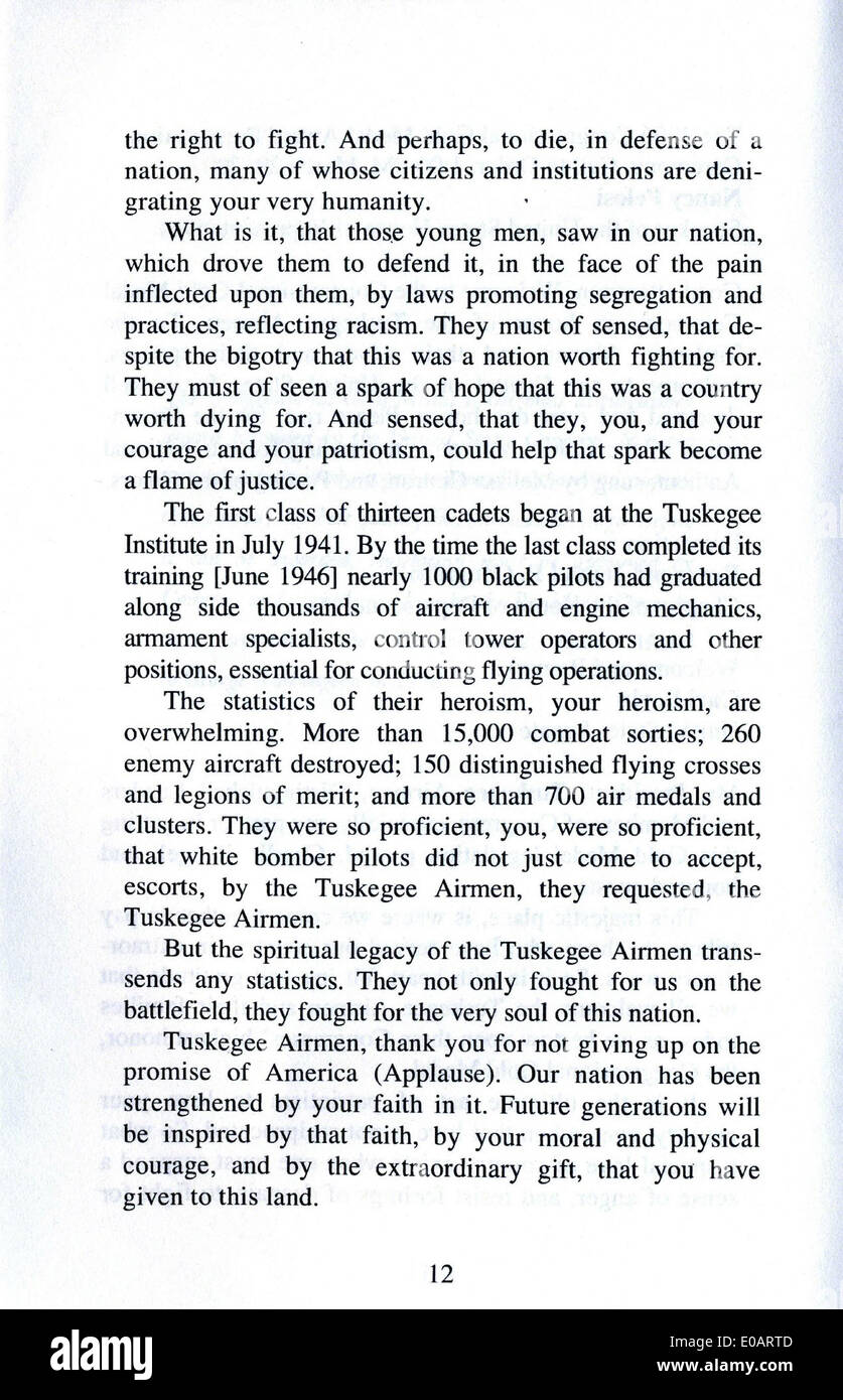 This booklet highlights the achievements of the Tuskegee Airmen, the ...