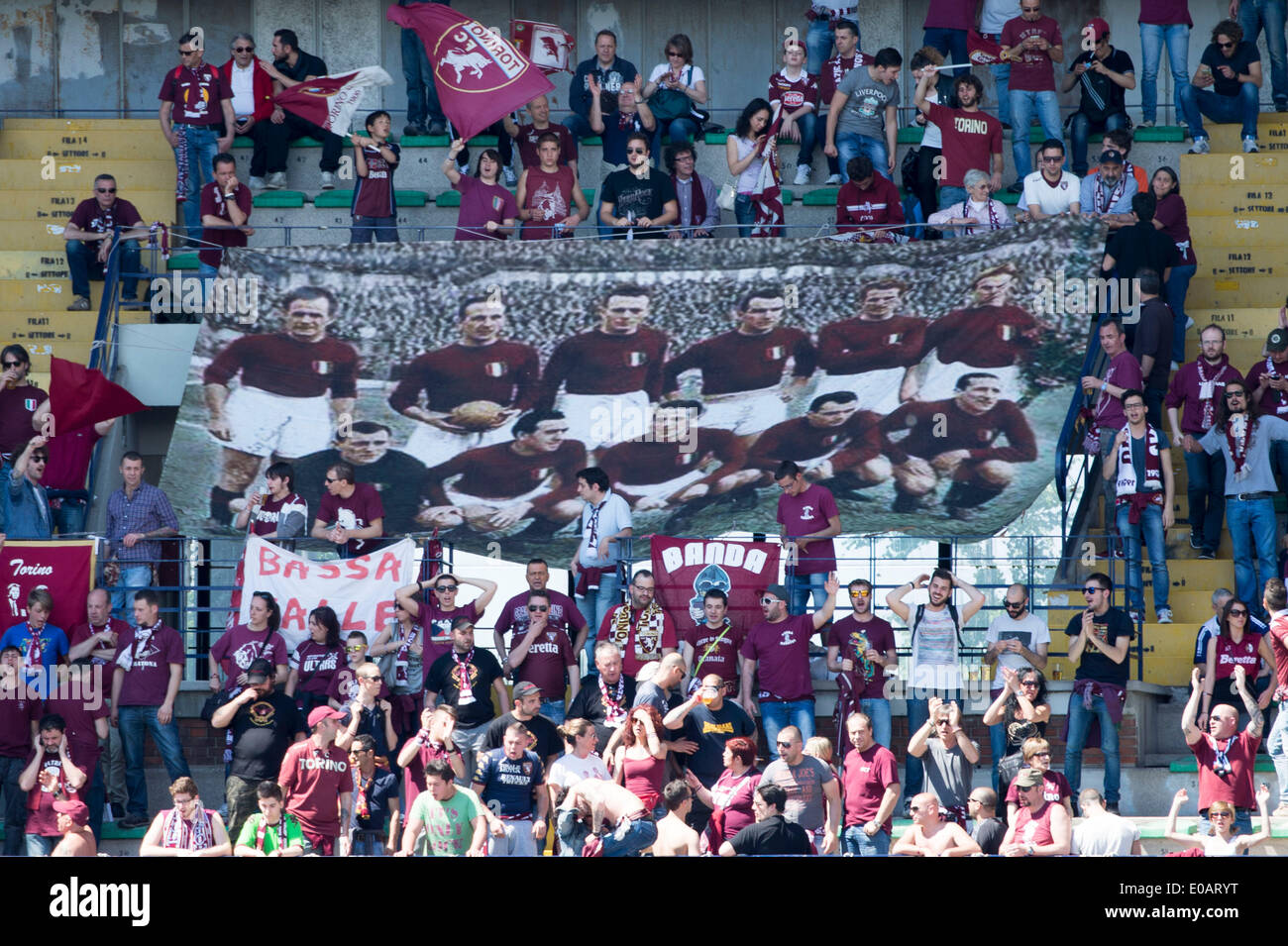 Verona, Italy. 4th May, 2014. Torino fans Football/Soccer : Italian ...