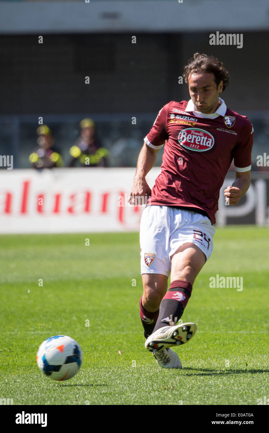 Verona, Italy. 4th May, 2014. Emiliano Moretti (Torino) Football/Soccer ...
