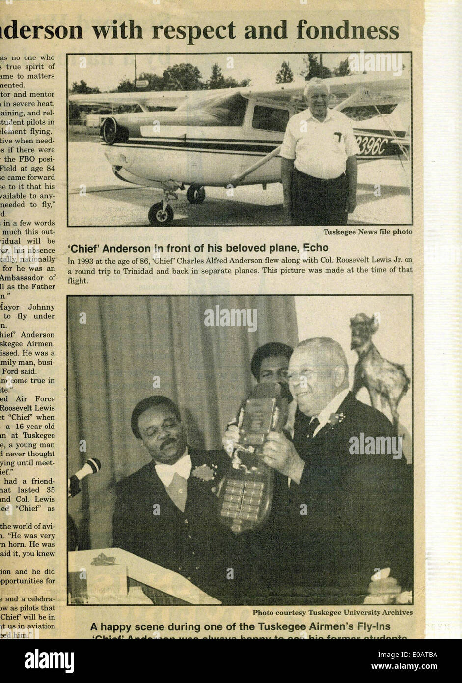 Leroy Criss was a distinguished member of the Tuskegee Airmen, the ...