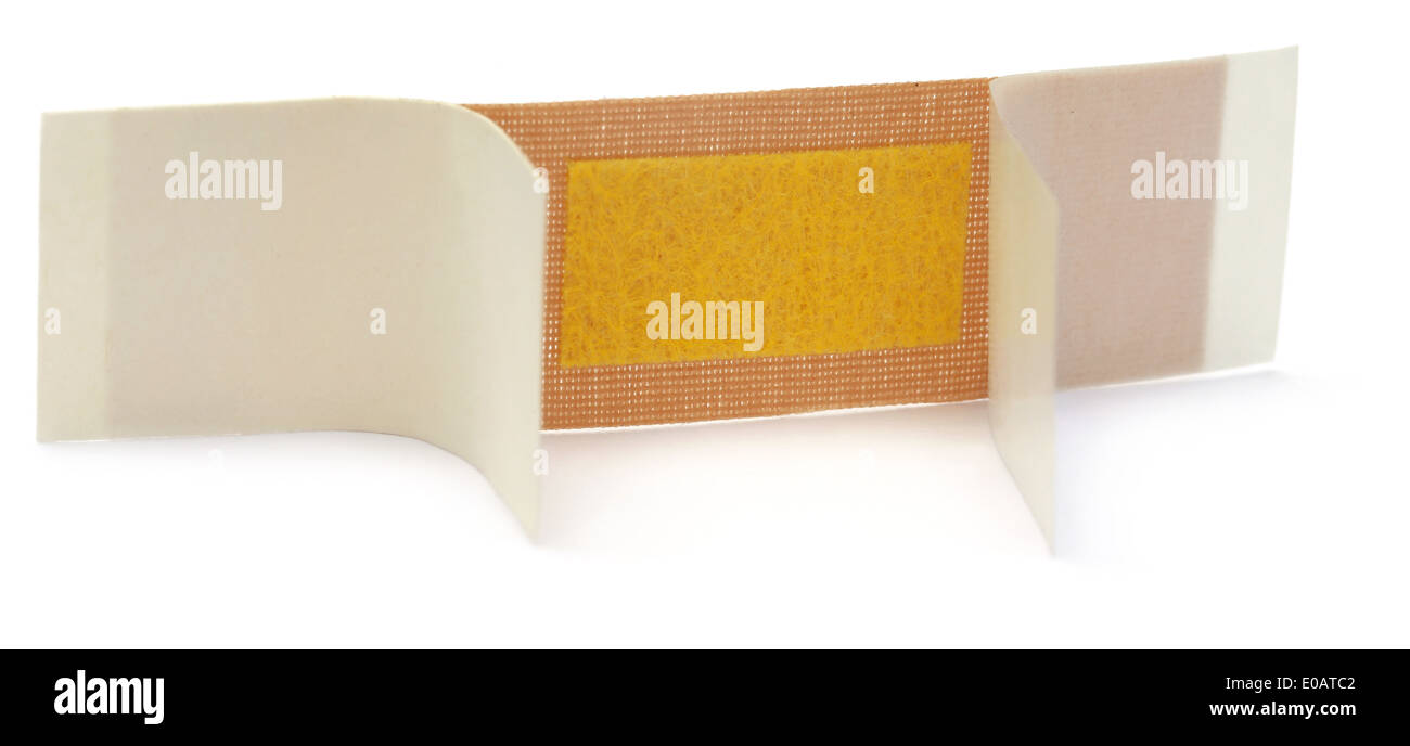 First Aid Plaster over white background Stock Photo - Alamy