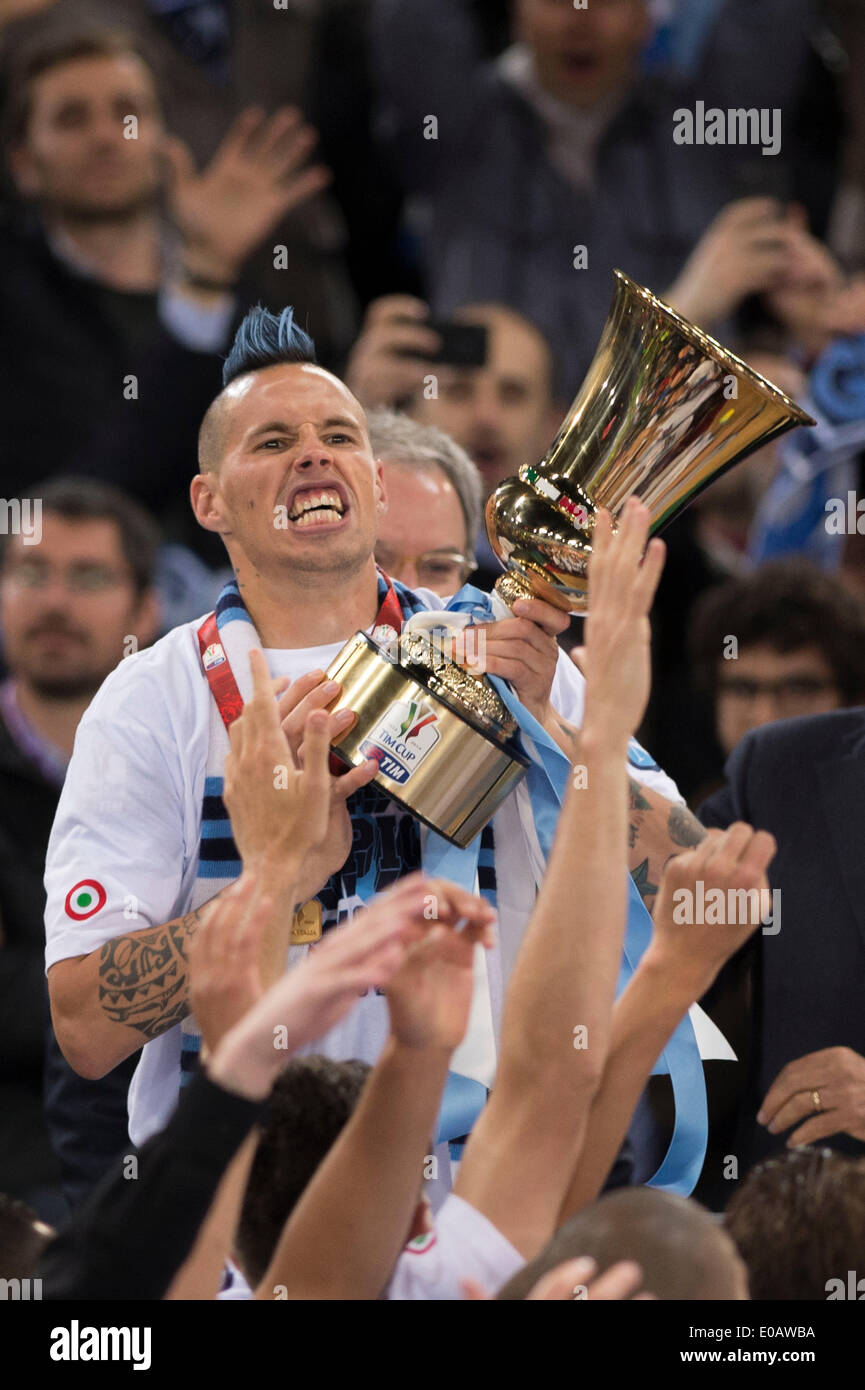 Coppa italia trophy stadio olimpico hi-res stock photography and images ...