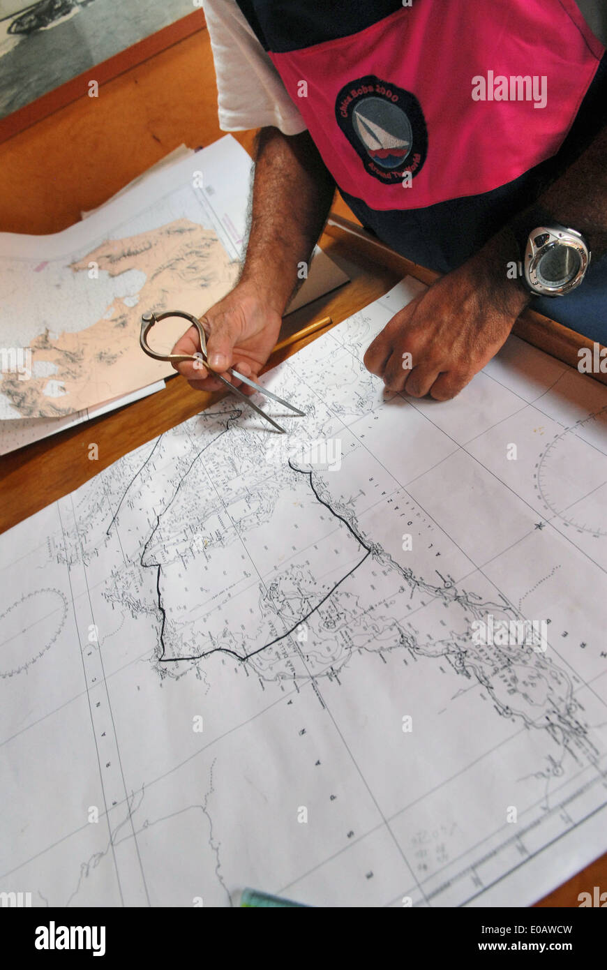 Nautical map mediterranean hi-res stock photography and images - Alamy