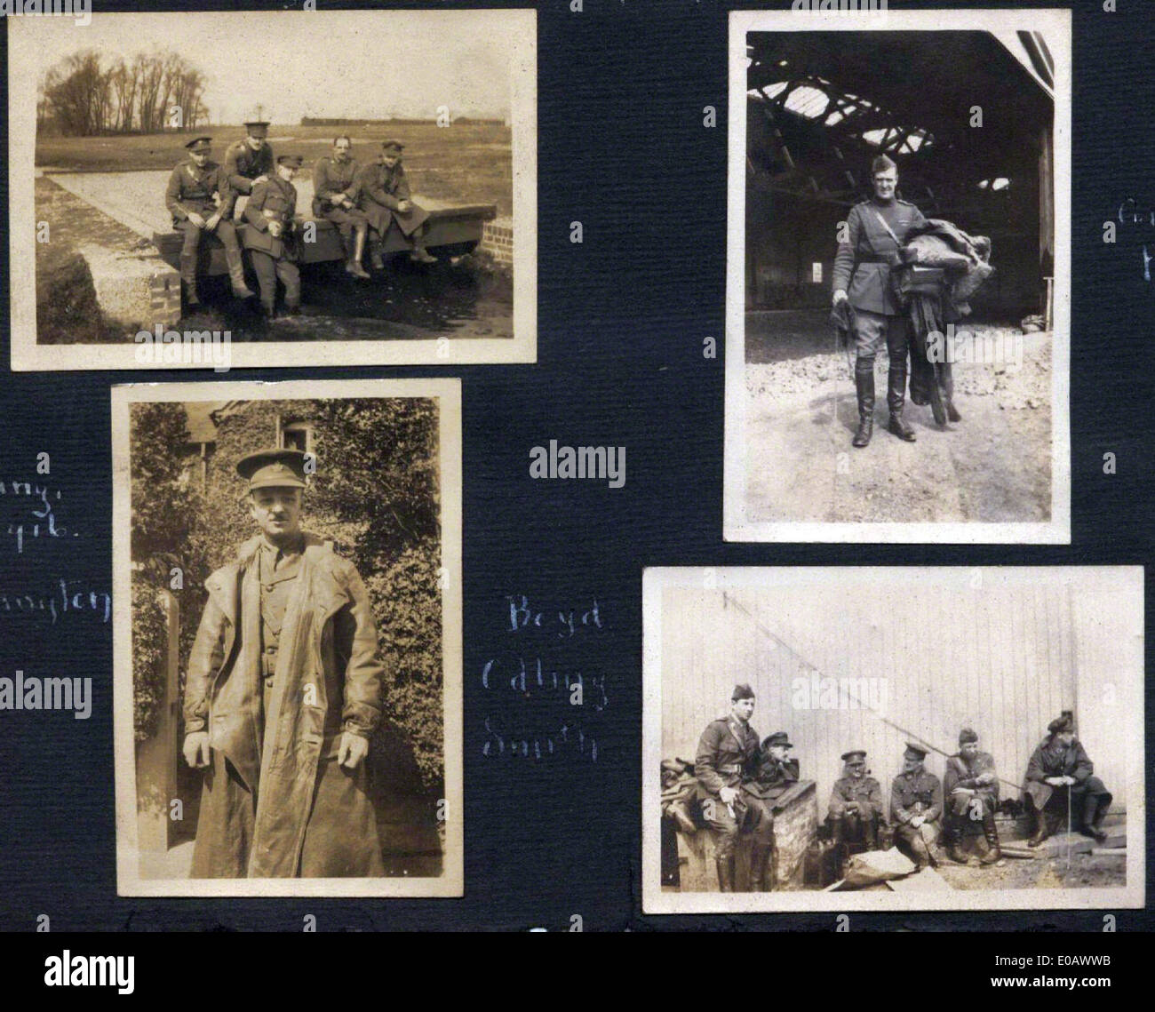 This World War I scrapbook, compiled by Boyd Smith, offers a detailed ...