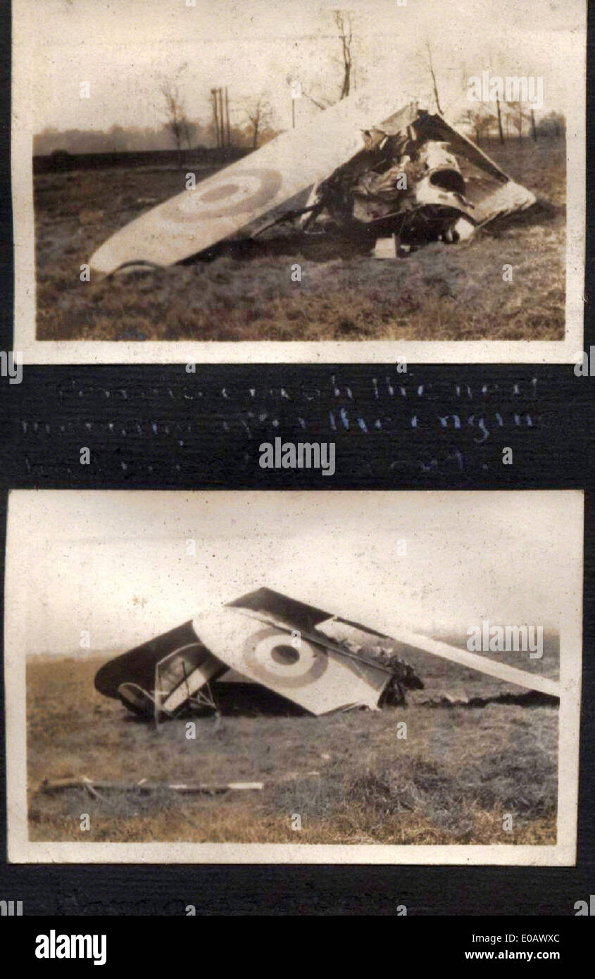 A scrapbook documenting World War One, capturing the historical moments ...