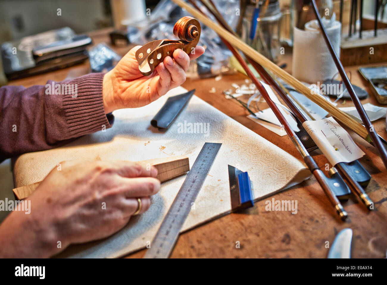 Holding scroll in his hand hi-res stock photography and images - Alamy