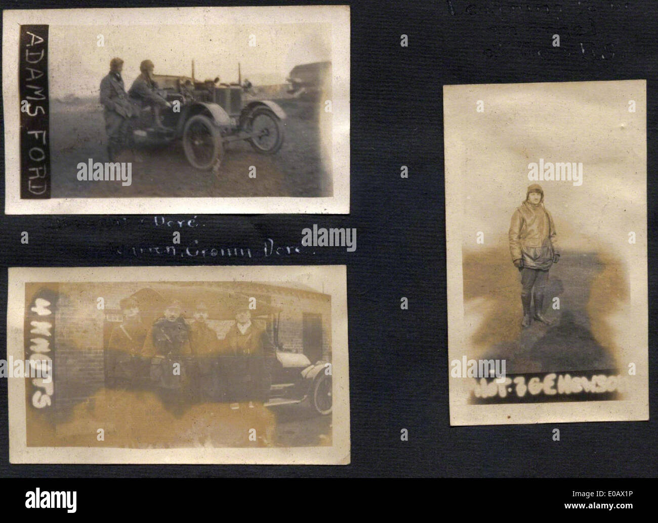 A scrapbook documenting various aspects of World War I, focusing on ...